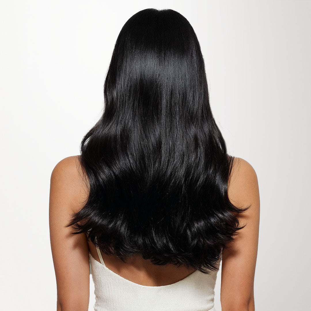 NEGRO AZABACHE (1) CLIP-INS DE 150 G | 100% Remy Human Hair Extensions ...