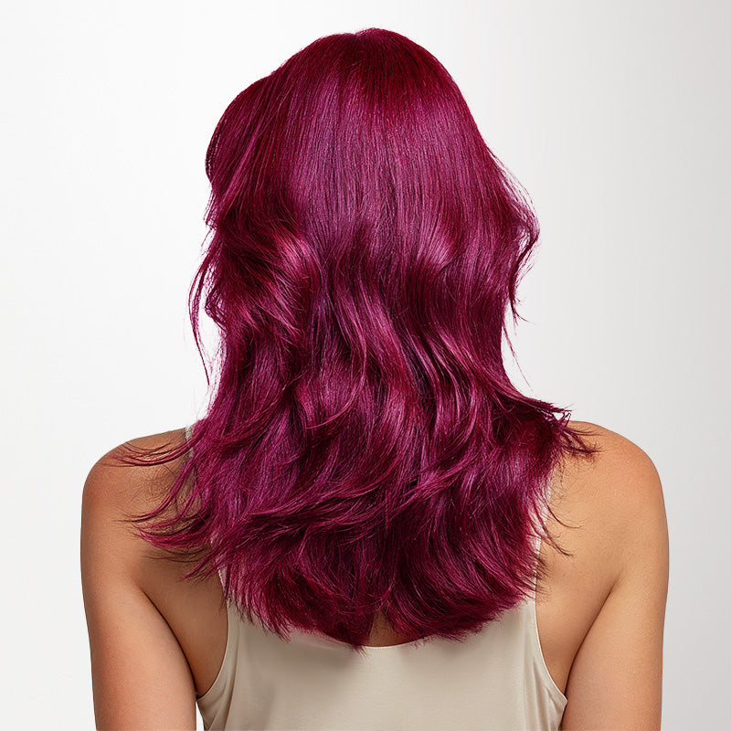 Burgundy Red Color Tape-Ins (25g-30g) | 100% Remy Human Hair Extensions ...