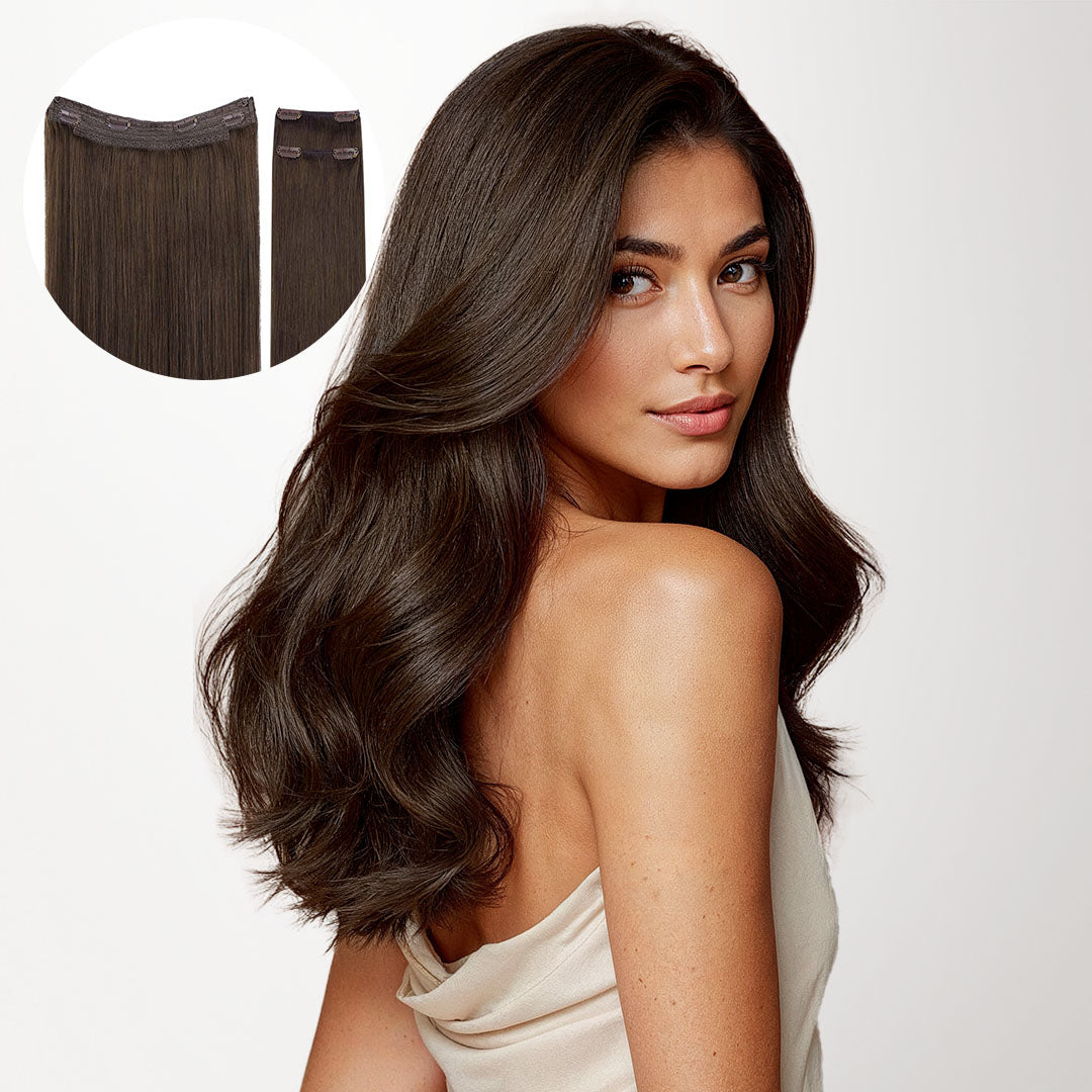 Buy Chocolate Brown 4A Pro & Wire Hair Extensions - 100% Remy Human ...