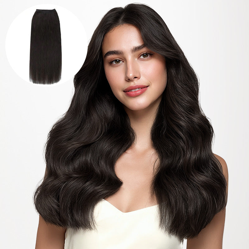 NEGRO AZABACHE (1)Extensiones de cabello de trama cosida | 100% Remy ...