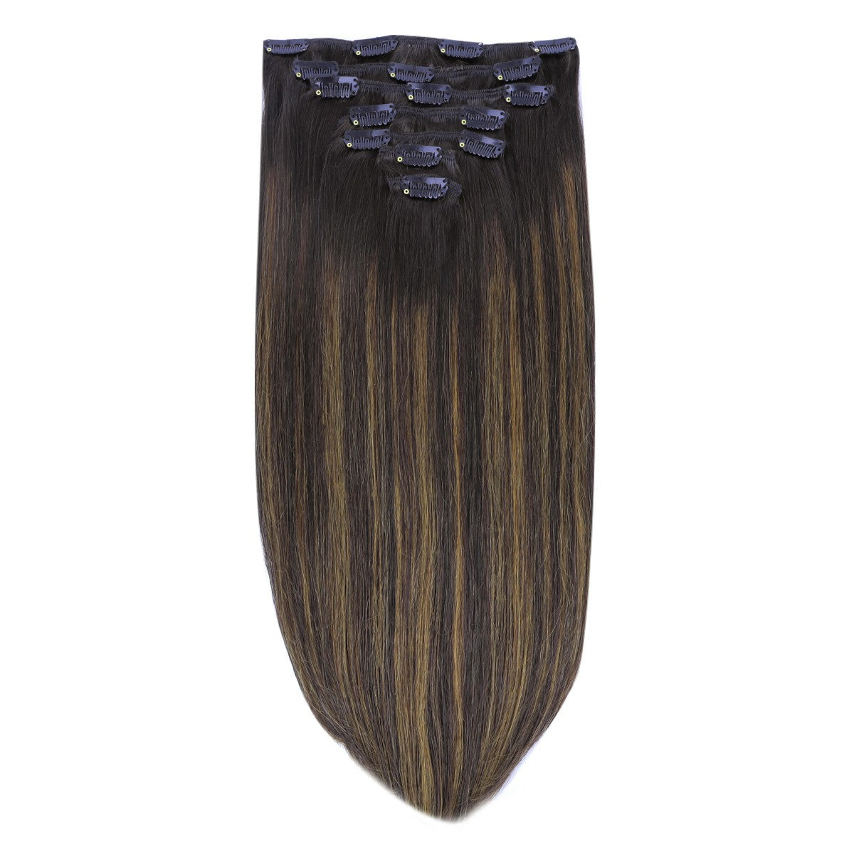 NATURAL BLACK BALAYAGE (1B/6/1B) CLASSIC CLIP-INS – GOO GOO Hair